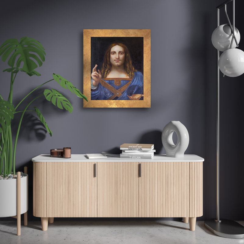 Vault W Artwork Salvator Mundi by Leonardo Da Vinci Picture Frame Painting on Canvas | Wayfair